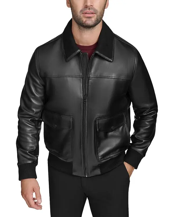 Cole Haan Leather Jacket - Black
