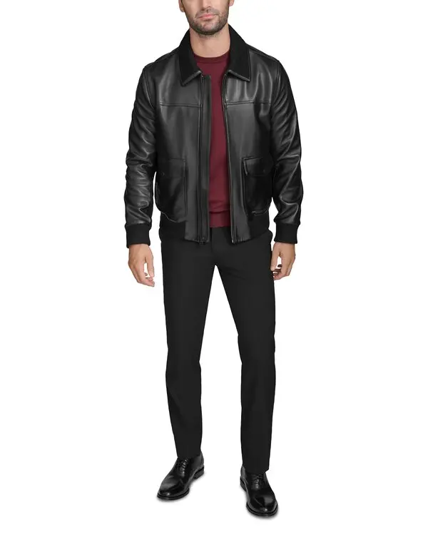 Cole Haan Leather Jacket - Black