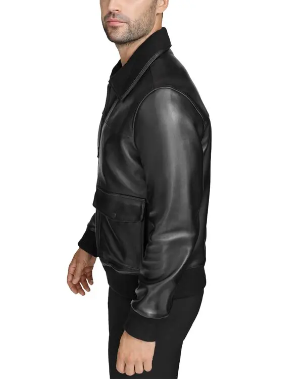 Cole Haan Leather Jacket - Black