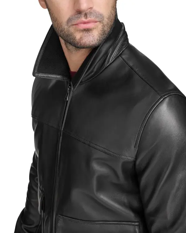 Cole Haan Leather Jacket - Black