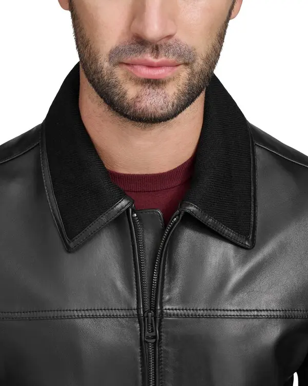 Cole Haan Leather Jacket - Black