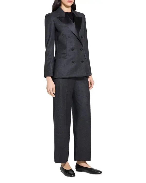 Theory Double Breasted Tuxedo Combo Jacket