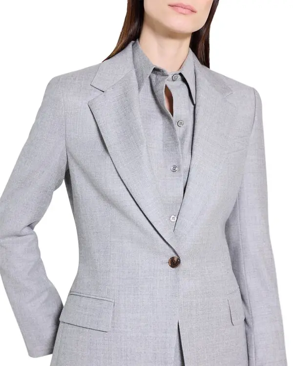 Theory Lynnia Sleek Blazer - New Light Heather