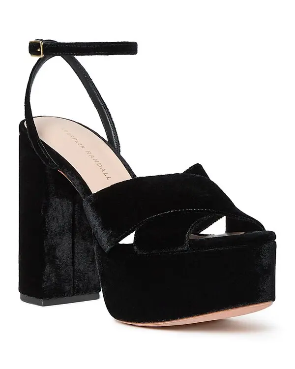LOEFFLER RANDALL Loretta Platform Sandals - Black