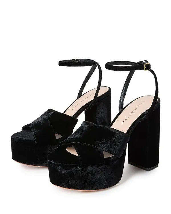LOEFFLER RANDALL Loretta Platform Sandals - Black