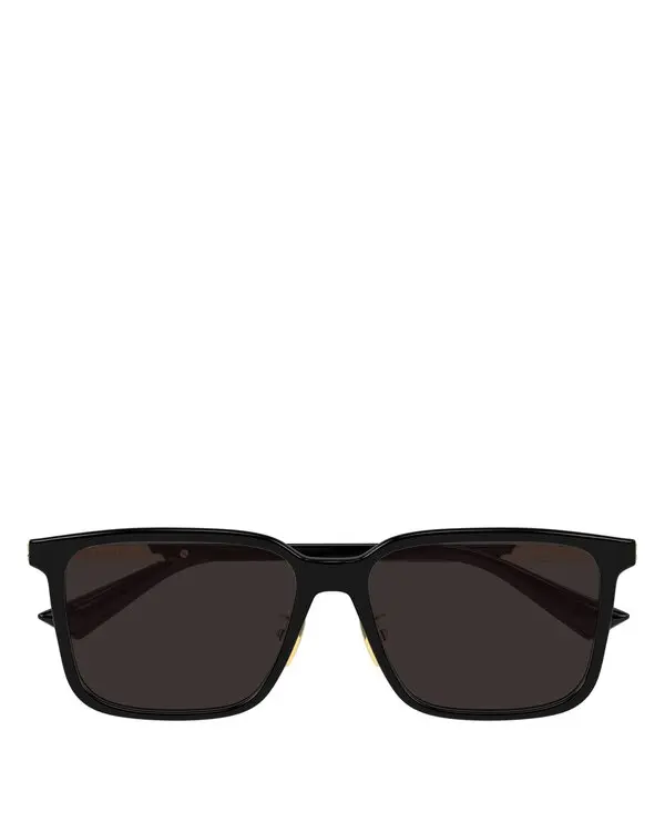 Bottega Veneta Rectangle Sunglasses, 57mm
