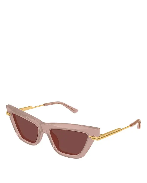 Bottega Veneta Cat Eye Sunglasses, 54mm - Red