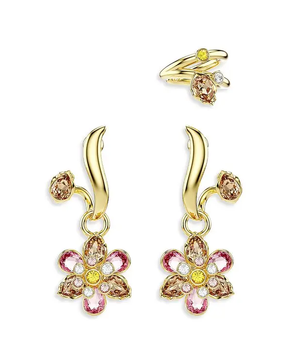 SWAROVSKI Idyllia 3 Piece Earring Set - Gold