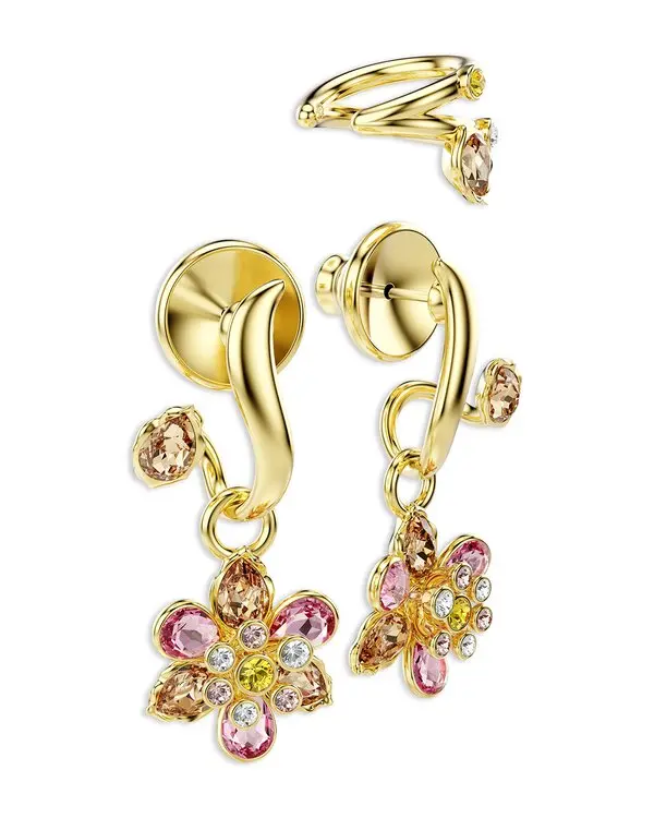 SWAROVSKI Idyllia 3 Piece Earring Set - Gold