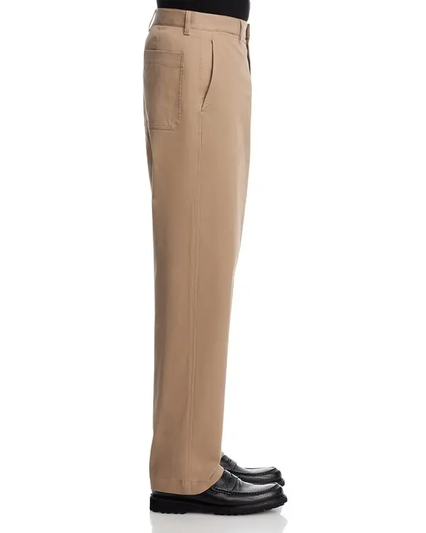 Theory Relaxed Fit Brushed Chinos - Feather