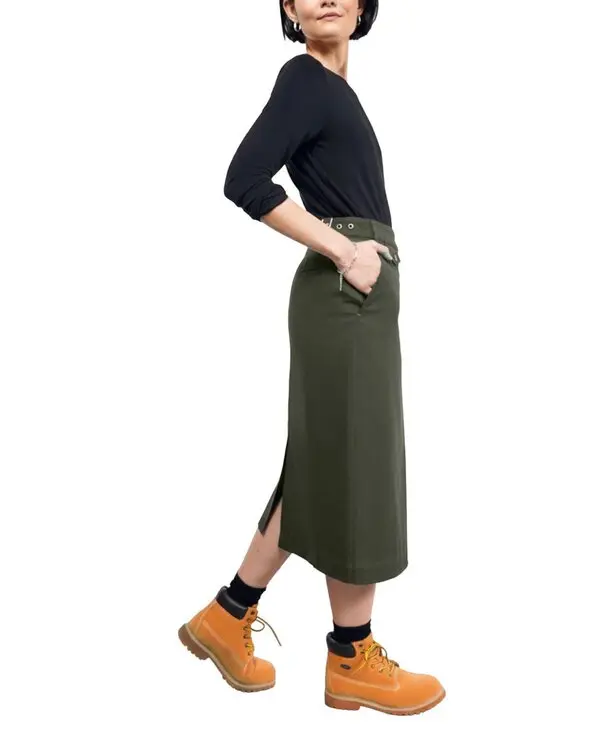 WILDFANG The Essential Utility Wrap Skirt - Spruce