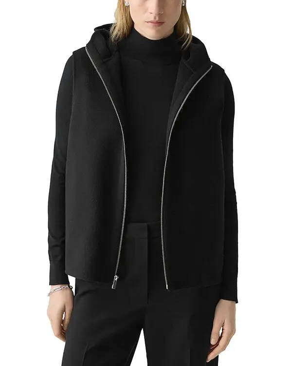 Theory Hooded Wool And Cashmere Vest