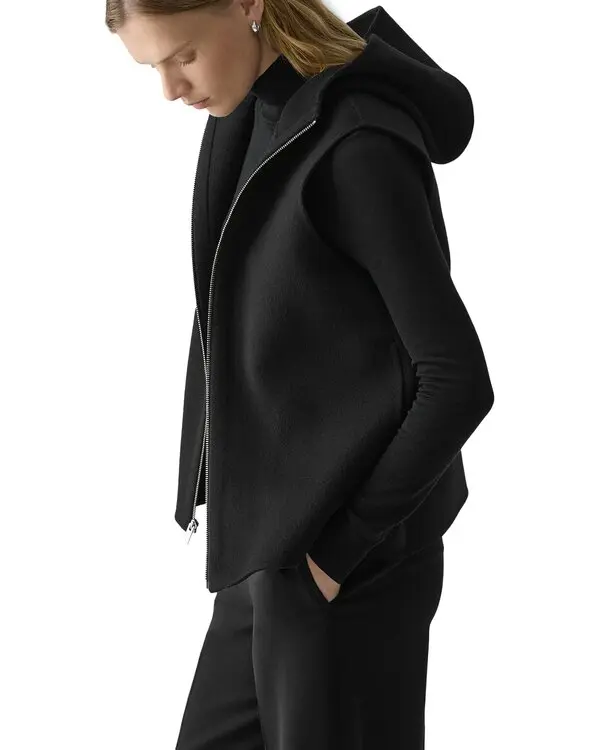 Theory Hooded Wool And Cashmere Vest