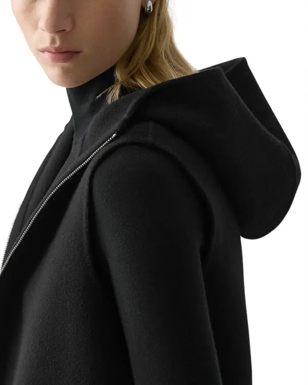Theory Hooded Wool And Cashmere Vest