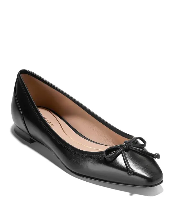 Cole Haan Paget Ballet Flats - Black Leather