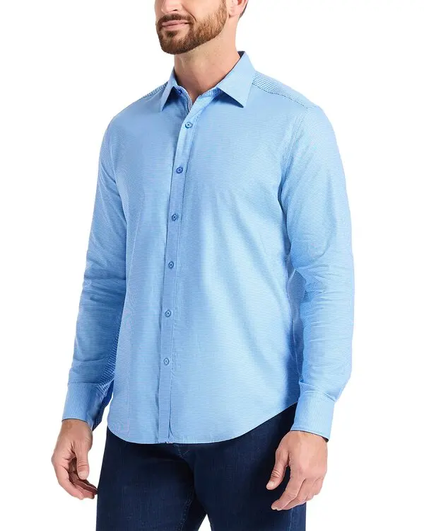 Robert Graham Kenmare Long Sleeve Woven Shirt - Blue