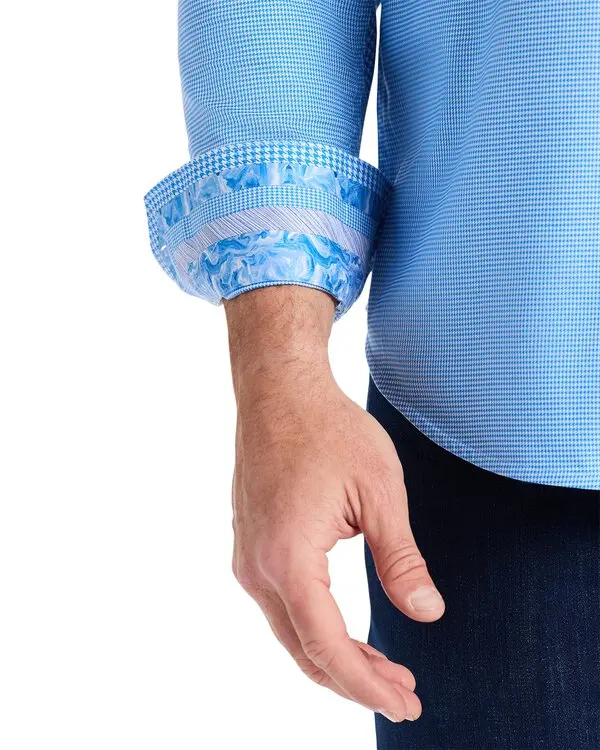 Robert Graham Kenmare Long Sleeve Woven Shirt - Blue