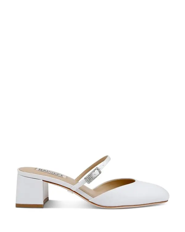 Badgley Mischka Valarie Pumps - White Crepe