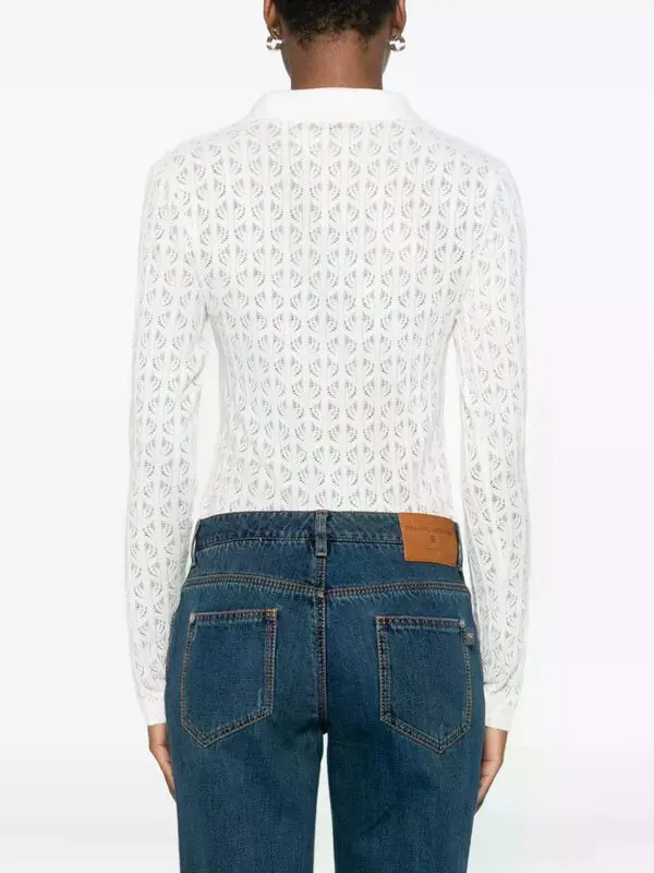 Pinko Lace-panel Polo Bodysuit