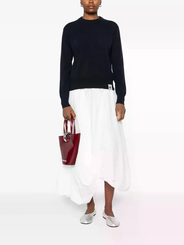 Bally Logo-patch Cashmere Sweater - Blue