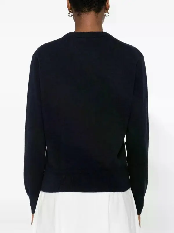 Bally Logo-patch Cashmere Sweater - Blue