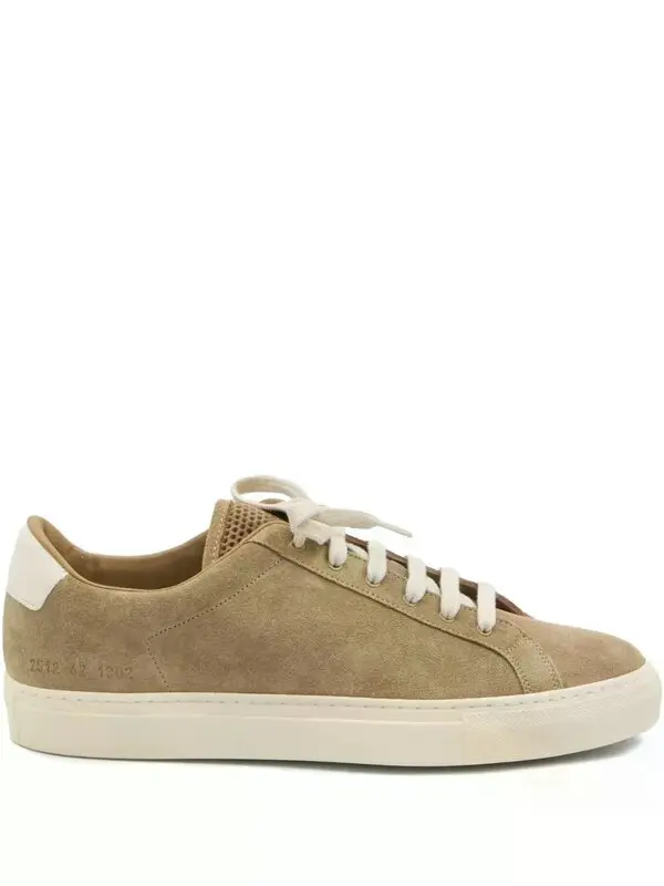 COMMON PROJECTS Patterned-tongue Suede Sneakers
