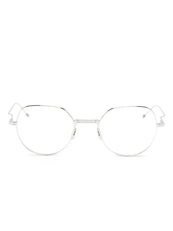 Thom Browne Round-frame Glasses - Silver
