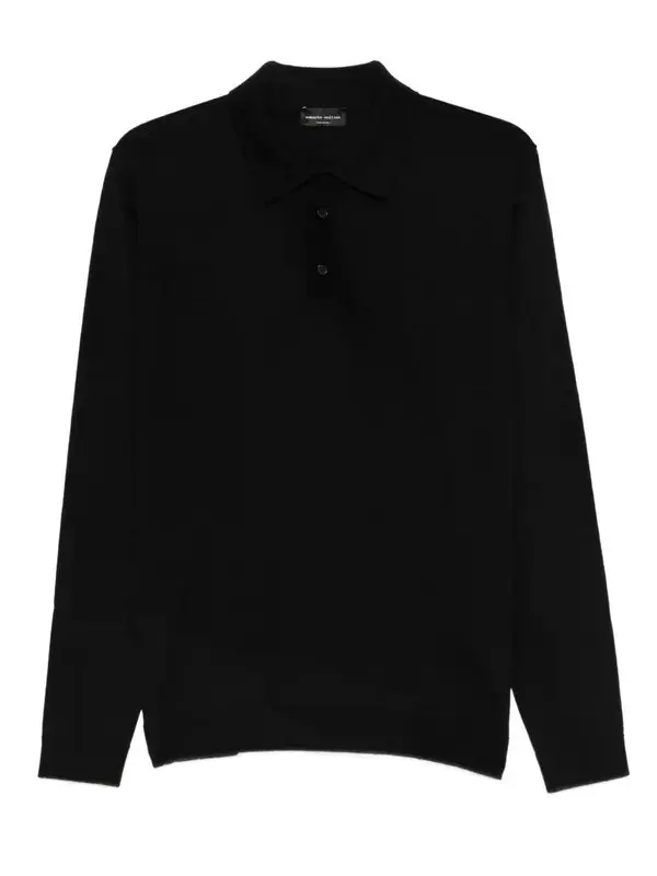 ROBERTO COLLINA Knitted Polo Sweater