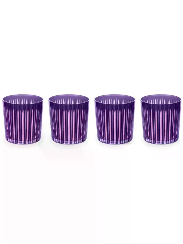 L'Objet Prism Highball Glasses - Purple