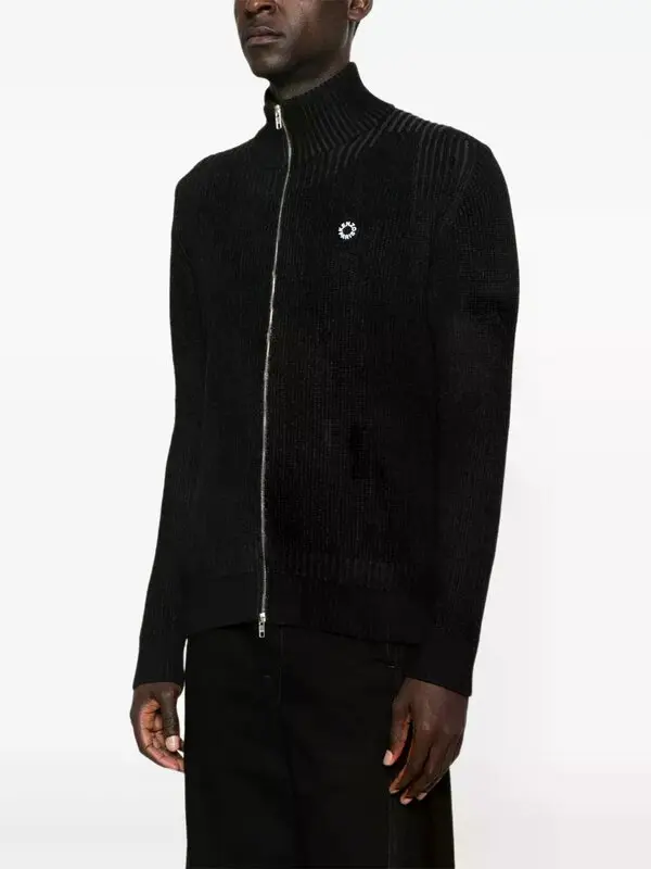 Kenzo Ribbed Zip-up Cardigan