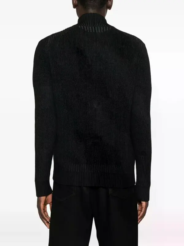 Kenzo Ribbed Zip-up Cardigan