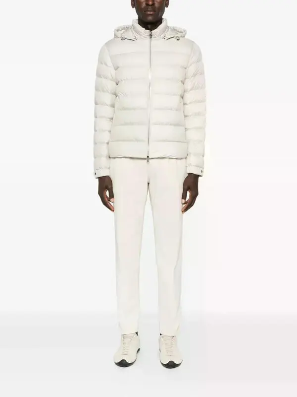 Moncler Arneb Hooded Quilted Jacket - Grey