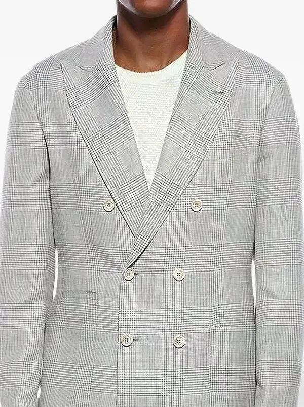 Brunello Cucinelli Double-breasted Checked Suit