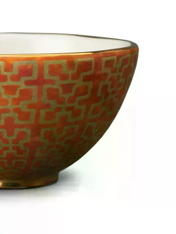 L'Objet Fortuny Ashanti Geometric-patterned Serving Bowl