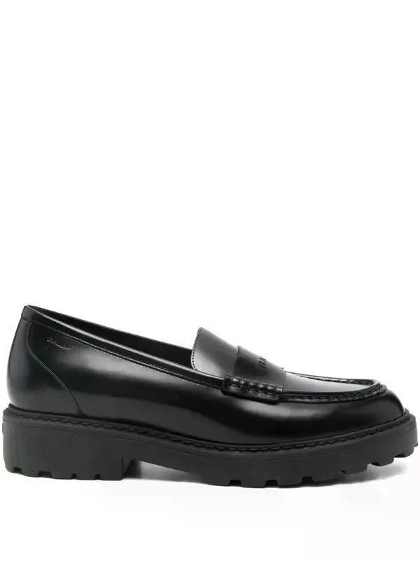 Bally Leather Platform Loafers