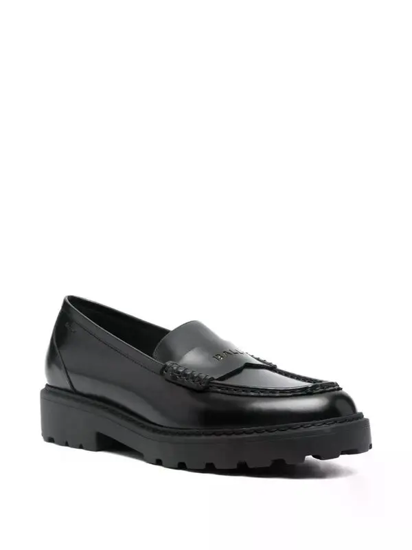 Bally Leather Platform Loafers