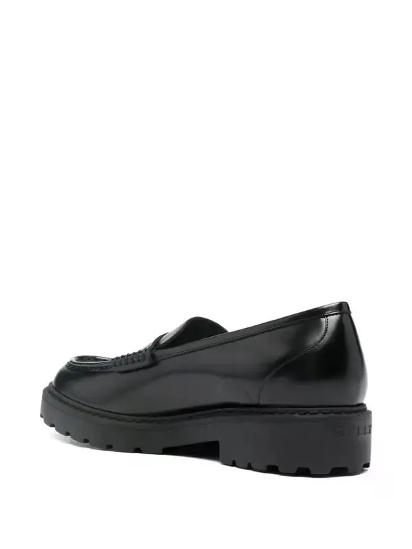 Bally Leather Platform Loafers