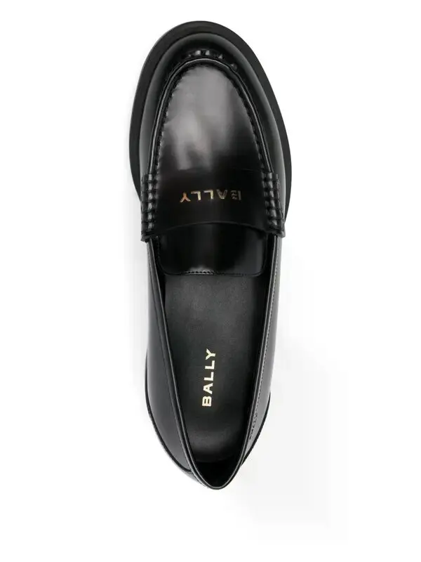 Bally Leather Platform Loafers