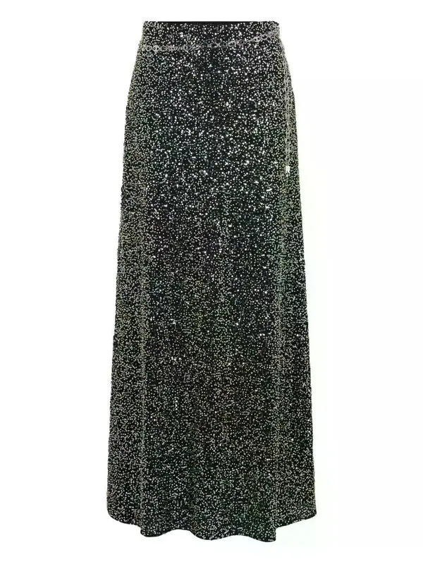 Rabanne Sequin-embellished Maxi Skirt - Black