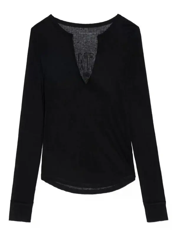 Zadig&Voltaire Ribbed Long-sleeve Top