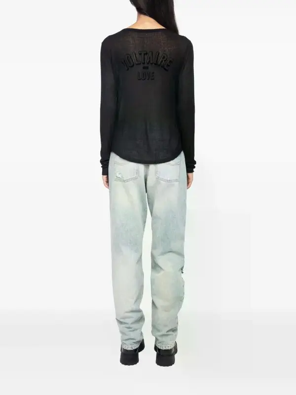 Zadig&Voltaire Ribbed Long-sleeve Top