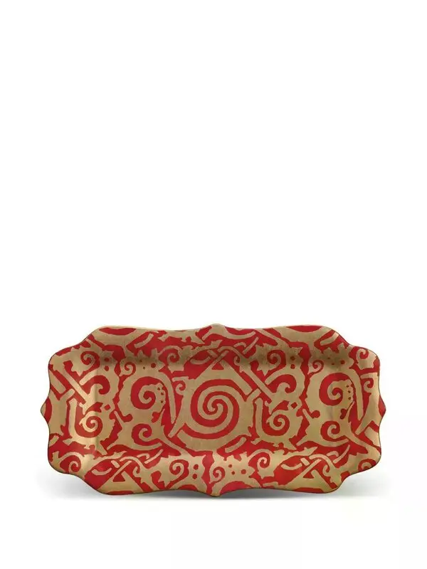 L'Objet Fortuny Maori Platter - Red