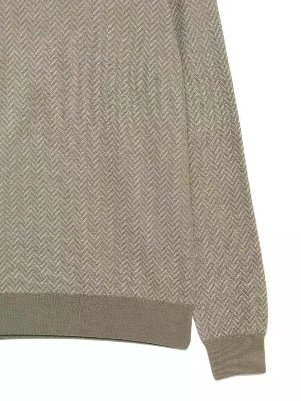 BOSS Herringbone-pattern Sweater