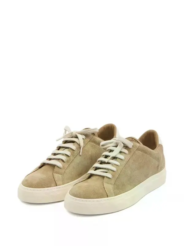 COMMON PROJECTS Patterned-tongue Suede Sneakers - Neutrals