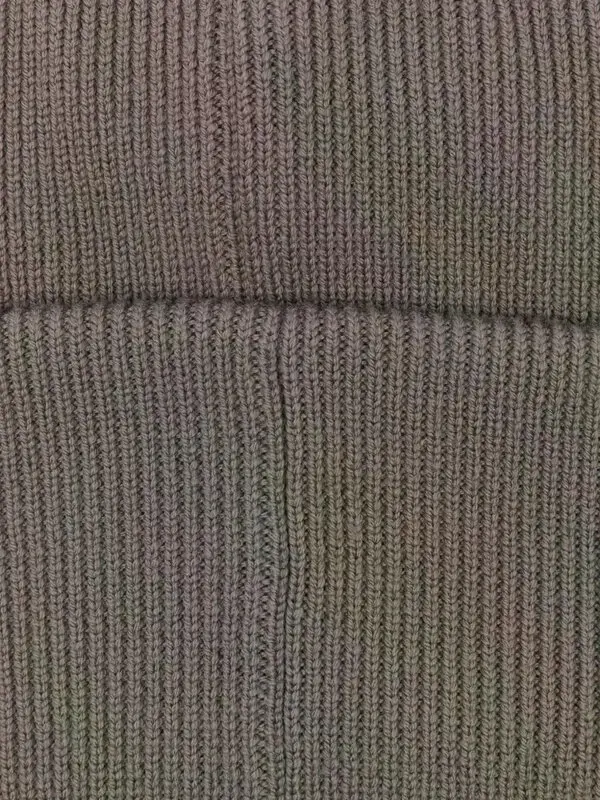 Canada Goose Ribbed Beanie With Logo Patch