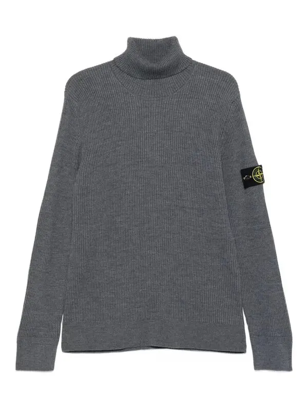 Stone Island Ribbed Turtleneck Sweater