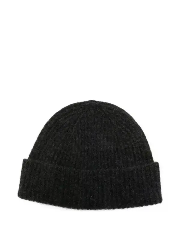 Eleventy Ribbed-knit Beanie - Grey
