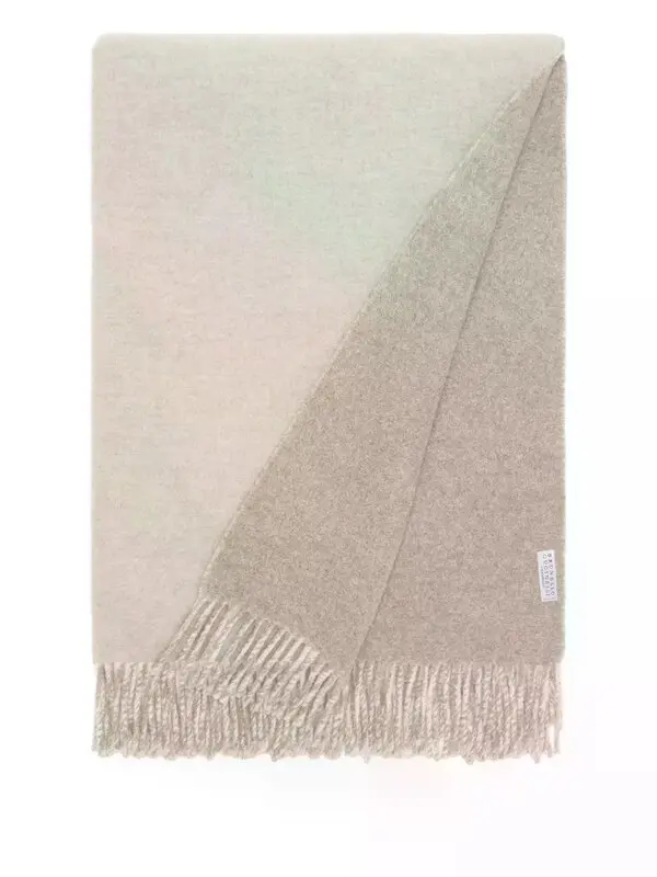 Brunello Cucinelli Fringe Cashmere Throw - Neutrals