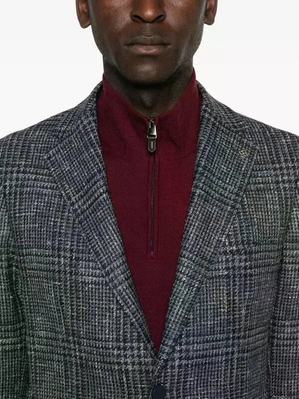 Tagliatore Checked Wool Blazer