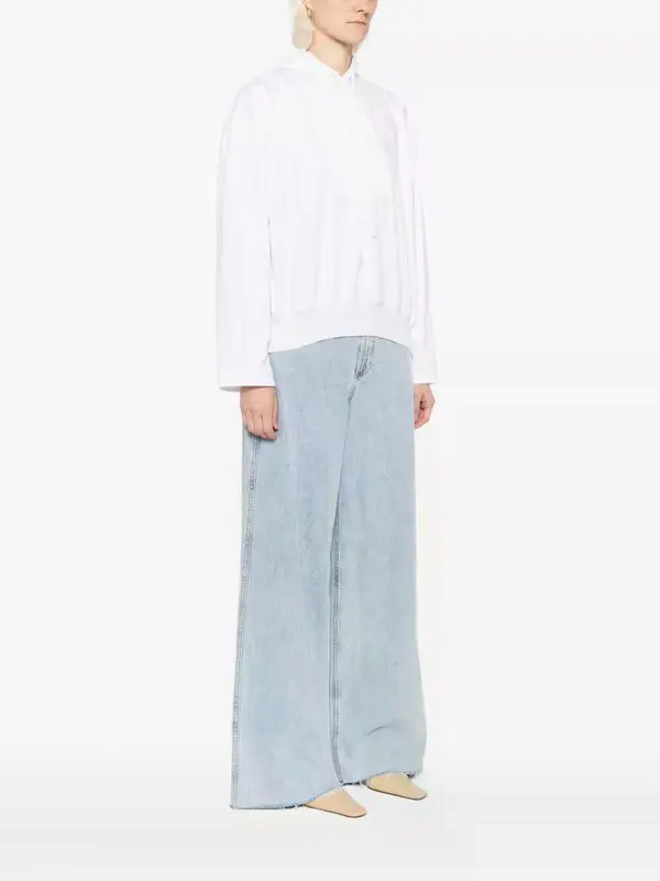 Jacquemus Haut Trapèze Hoodie - White